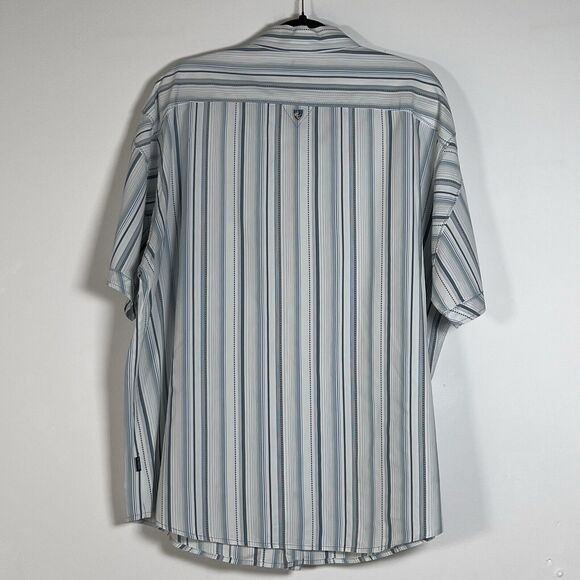 Kuhl | Shirts | Kuhl Suncel Shirt Mens Sz Xxl Blue Stripe Short Sleeve Button Up | Poshmark